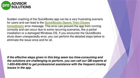 Ppt Learn How To Fix Quickbooks Opens Then Closes Immediately Issue