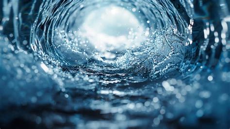 Futuristic View Inside A Water Pipeline Generative Ai Stock Illustration Illustration Of