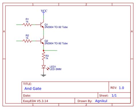 And Gate EasyEDA Open Source Hardware Lab
