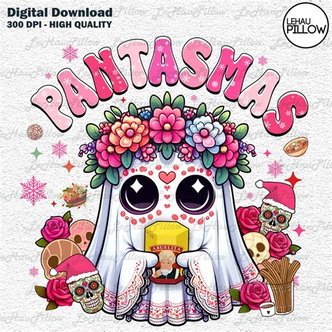 Christmas Ghost Mexican Png Trendy Mexican Pantasmas Png Feliz Navidad Png Christmas Mexican
