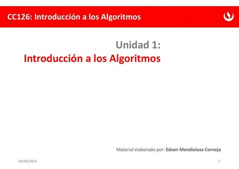 Semana 01 Introduccion Algoritmos 1 Elizabeth Udocz