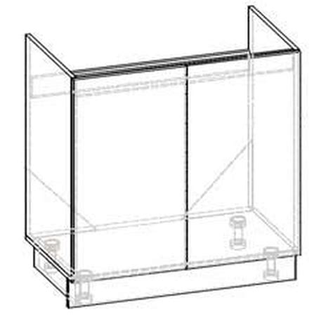 Модуль нижній 80 см під мийку висотою 82 см для кухні медісон фарбована мдф — ціна 2306 грн