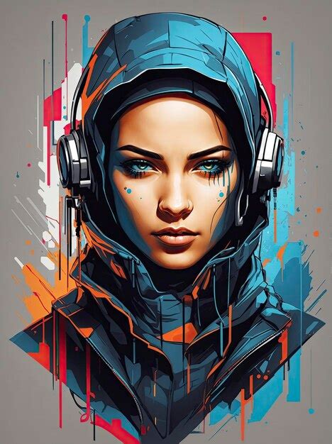 Premium Ai Image Cyberpunk Hacker Vector Illustration