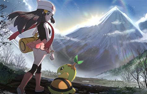 Dawn And Turtwig Pokemon And 2 More Drawn By Gonzarez Danbooru