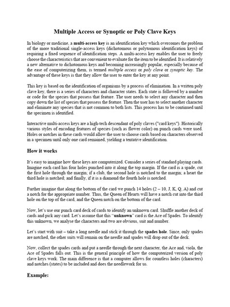 Multiple Access Key Pdf Pollination