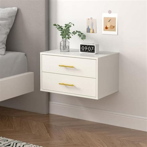 Cozyhome Cube Storage Organizer 2 Drawer Stackable Bookshelf White Single Cube Shelf Modular