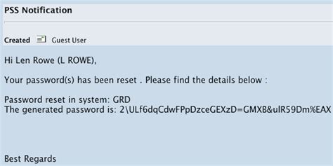 Sap Password Self Service