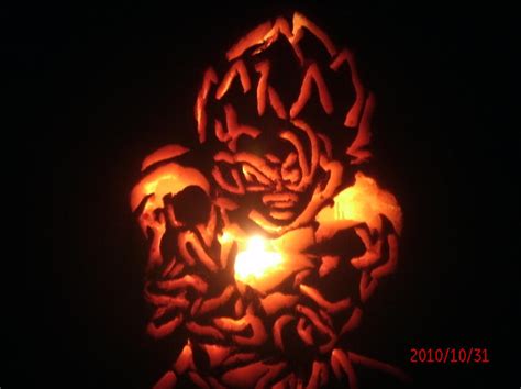 My Goku Pumpkin On Halloween By Vegetafan79 On Deviantart