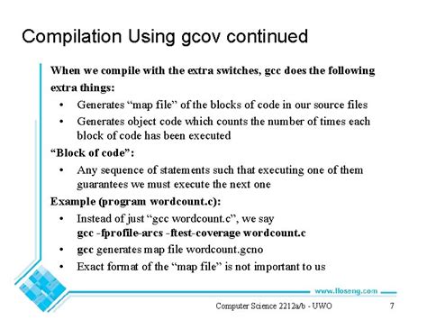 Structural Testing Motivation The Gcov Tool An Example