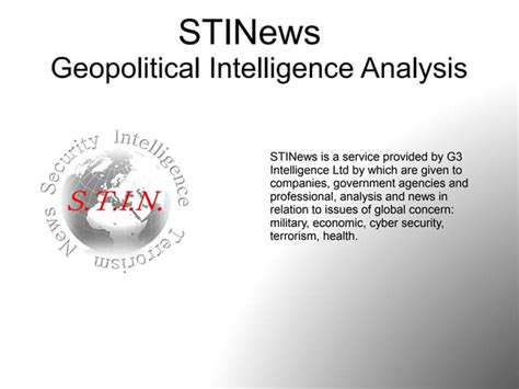 Geopolitical Intelligence Analysis Pdf