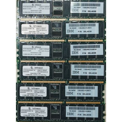 Ddr 伺服器用 記憶體 高品質 Ddr Pc 2100r Ram 512mb Reg Ecc 蝦皮購物