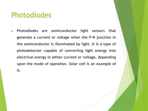 Optical Transducer Photodiode Biosensors And Transducers Ppt