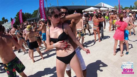 Hot Bachata Dancing At Pool Party Croatian Summer Salsa Festival 2019