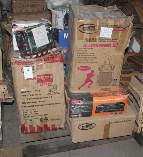 12pcs Speaker And Amplifier 1 Pallet 12pcs Speaker And Amplifier 1 Pallet Hmr Shop N Bid