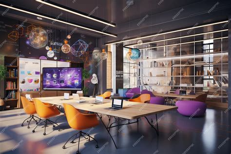 Premium Photo Edtech Office With A Focus On Learning Generative Ai
