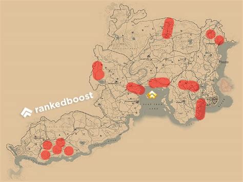 Red Dead Redemption 2 Hunting Interactive Map Atomgase