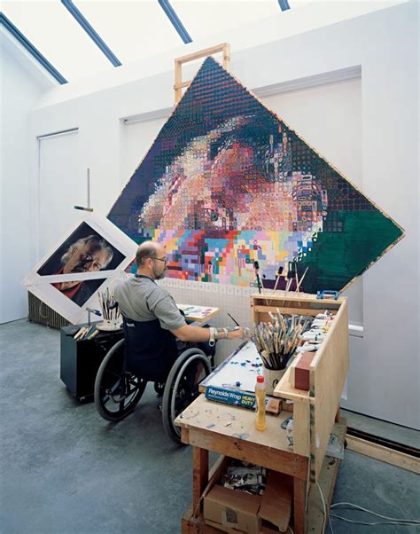 The American Artist Chuck Close Who Created Larger Than Life