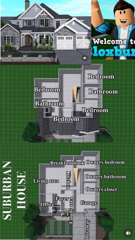 Bloxburg House Ideas Suburban Layout