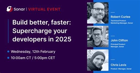 Tech Webinars For Developers Sonar Ben Pascoe