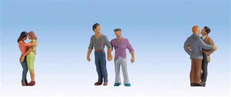 Noch N15511 Same Sex Couples 3x2 Figure Set Rainbow Railways
