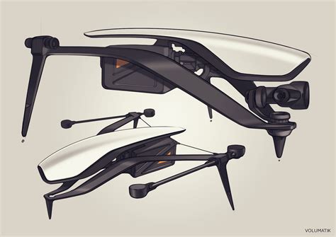 Drone Design Ideas Black And White Helicopter Style Remote Control