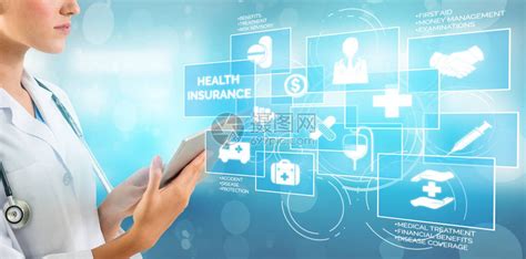 健康保险概念医院生与健康保险相关的图标形界面显示医疗人员资金规划风险管理医高清图片下载 正版图片504486520 摄图网