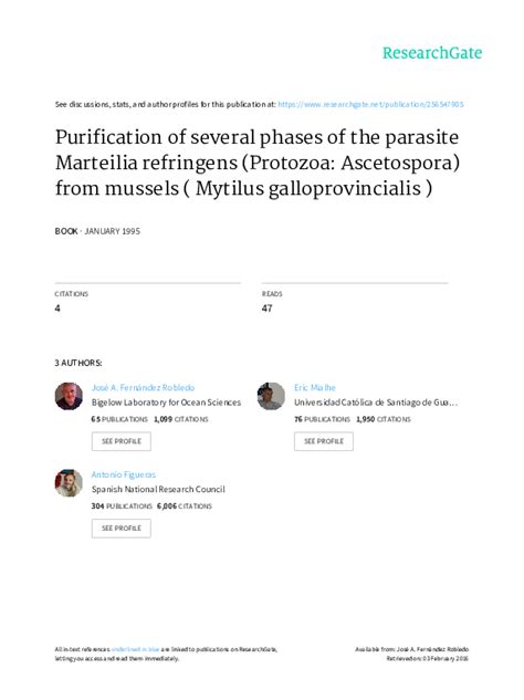 Pdf Depuration Capacity Of Mussels Mytilus Galloprovincialis In