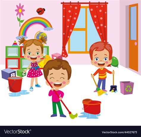 Classroom Cleaning Clipart