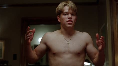 Auscaps Matt Damon Shirtless In Good Will Hunting
