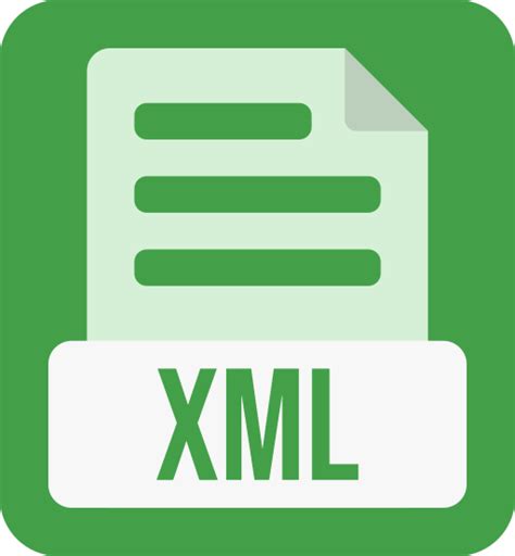 xml file format generic color fill icon