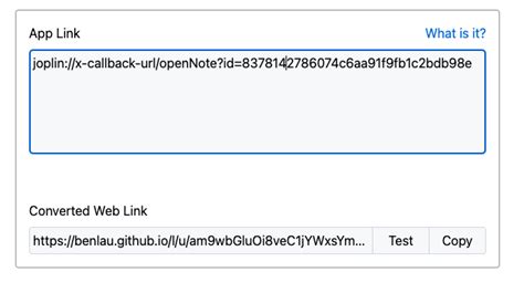 Rdparty Universal Web Link Apps Joplin Forum