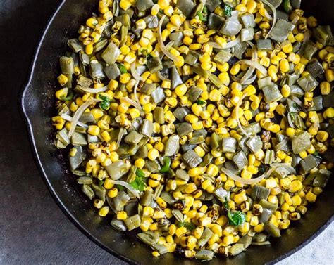 Nopales And Roasted Corn Tacos Recipe Sidechef