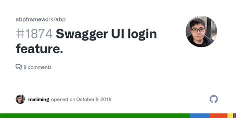 Swagger UI Login Feature Issue Abpframework Abp GitHub