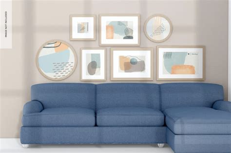 5 갤러리 프레임 모형 01 무료 Psd 파일