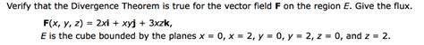 Solved Verify That The Divergence Theorem Is True For The Chegg