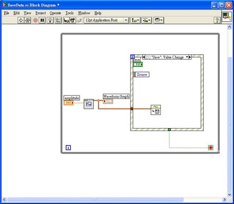 讀取電壓值之後的資料存檔 LabVIEW Science and Technology DataBase