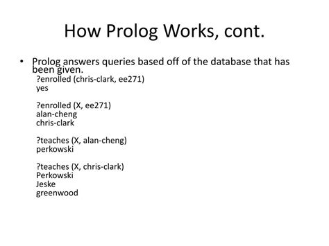 Ppt Artificial Intelligence Programming And Prolog Language Tutorial
