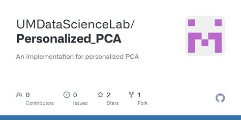 GitHub UMDataScienceLab Personalized PCA An Implementation For Personalized PCA