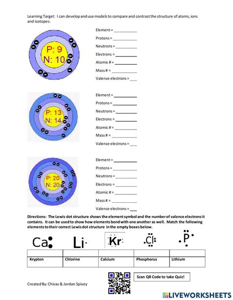 Atomic Structure Interactive Activity Online Exercise For Live Worksheets Atomic Structure Interactive Activity Online Exercise For Live Worksheets