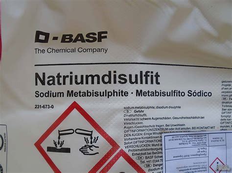 Натриев метабисулфит Стоки и суровини на едро Пловдив Получава си