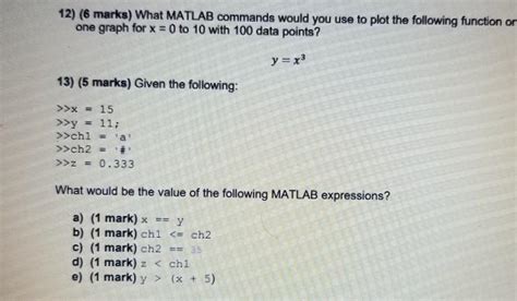 Solved Part 2 Matlab The Command Window 30100 Just The