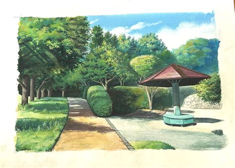 Atsumori177 Original Highres Blue Sky Bush Cloud Day Hedge No