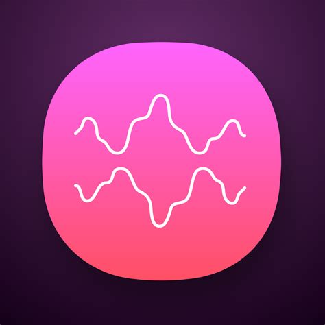 Abstract Fluid Waveforms App Icon Music Rhythm Digital Soundwave Frequency Curves