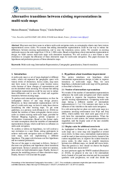 Pdf Alternative Transitions Between Existing Representations In Multi