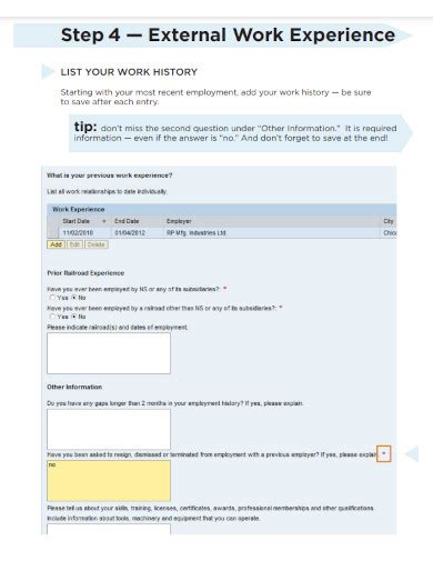 Work Experience Examples Pdf Examples