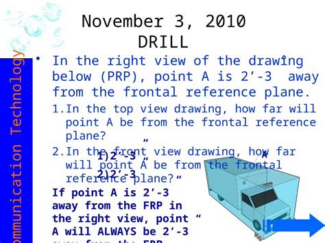 Pptx Iot Poly Engineering 2 10 A In The Right View Of The Drawing Below Prp Point A Is 2 3