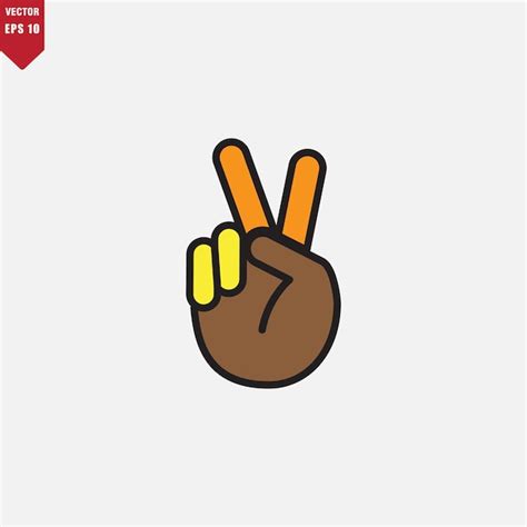 Premium Vector Peace Logo Design Template Flat Style