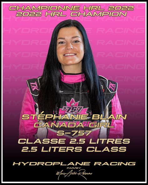S 757 Canada Girl 2022 Hrl 25 Hydroplane Racing League