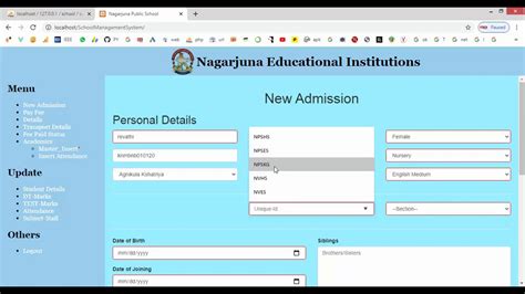 School Management System In Php Okok Projects Final Year Projects Bangalore Chennai