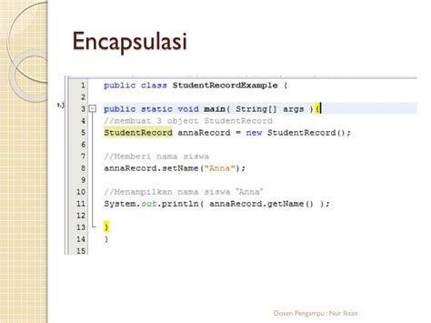 Ppt Enkapsulasi Accessor Method Mutator Method Powerpoint Presentation Id 5541209